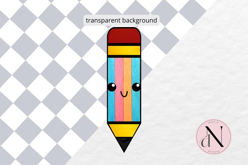 Cute Kawaii Pencil Clipart - School Clipart - Digital Art for Teachers ...