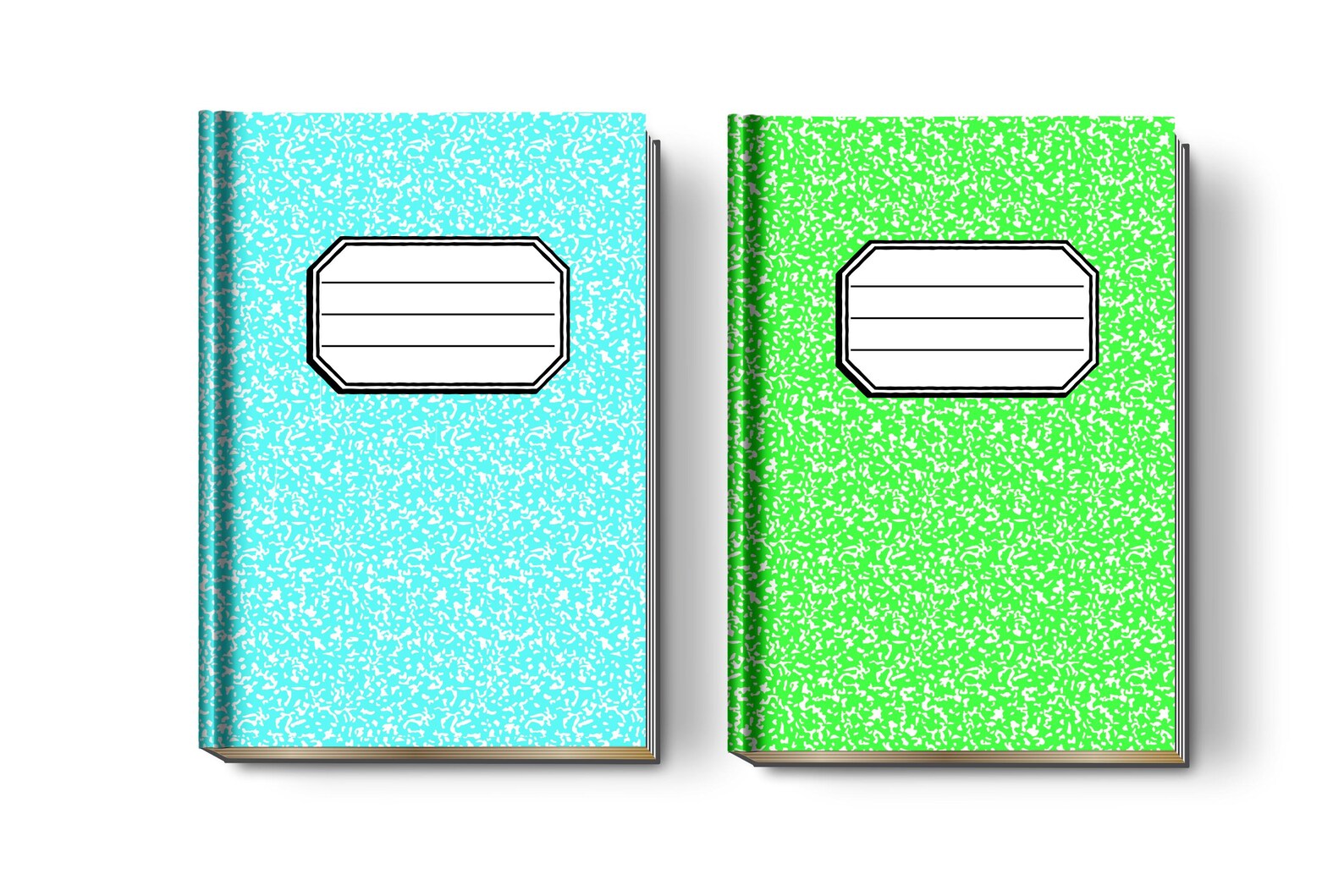 Composition Notebook Digital Paper, Composition Book Cover, Back to ...