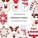 Christmas Cookies Clipart: Frosted Holiday PNG (digital Download) - Etsy