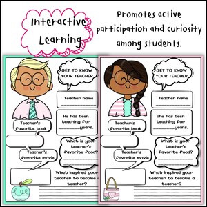 All About My Teacher Writing Template /1st Day of School 1st 2nd 3rd ...