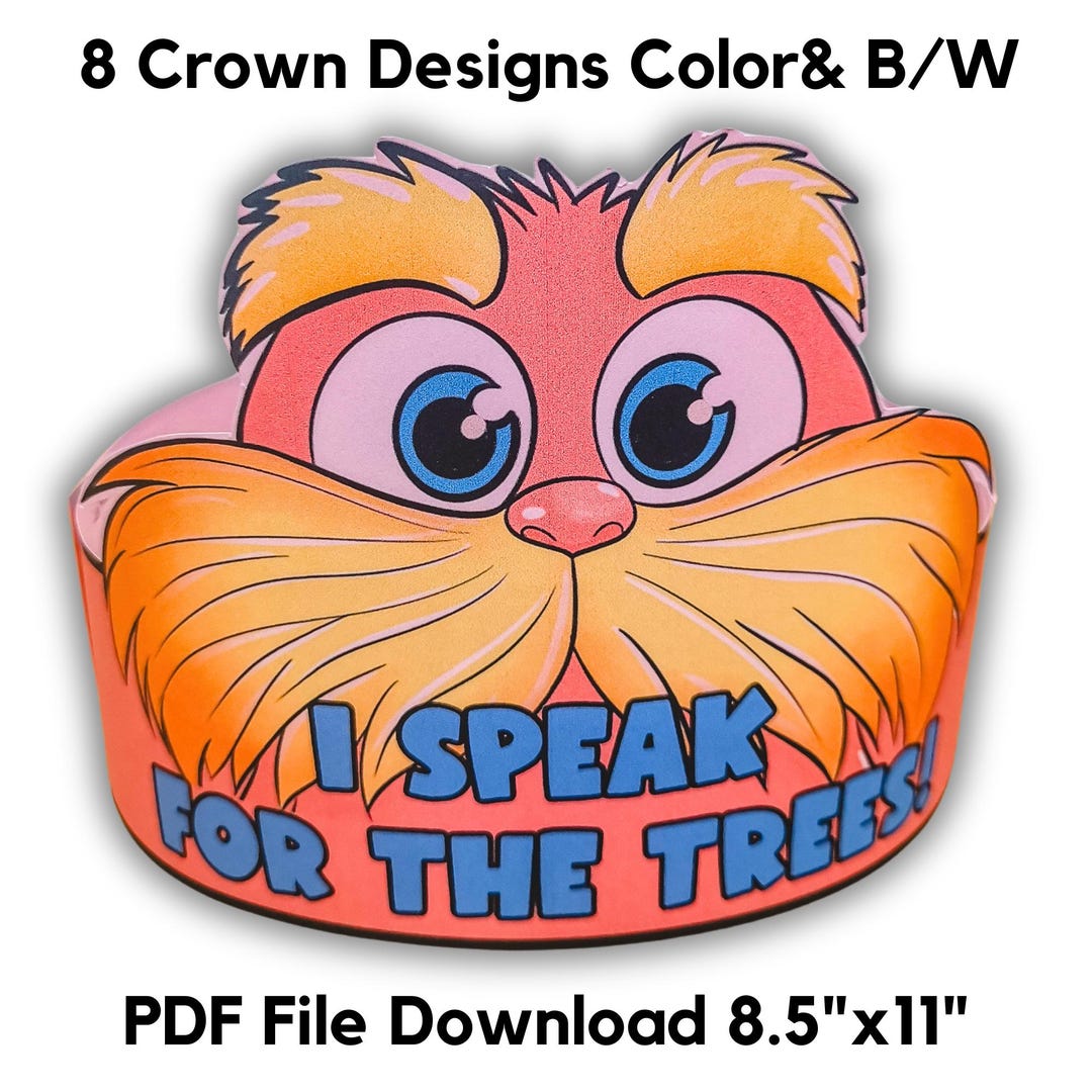 Dr. Seuss Craft, Dr.seuss Week Crown Templates, Read Across America ...