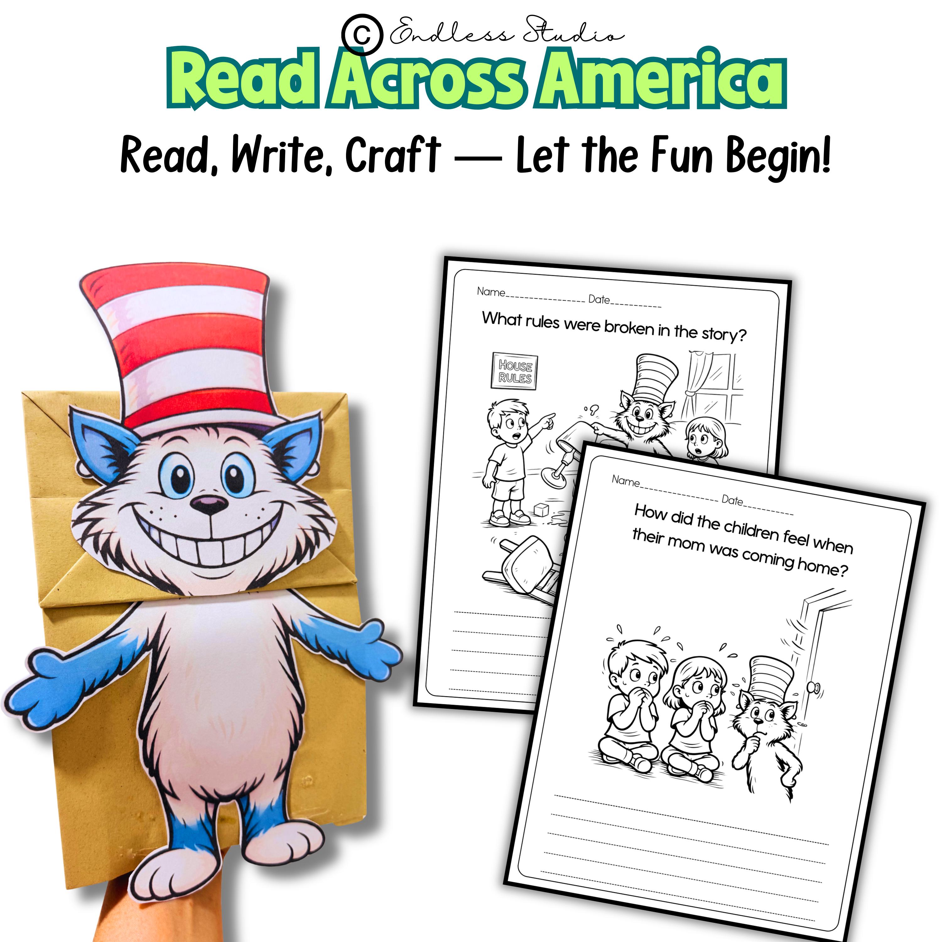 Cat in the Hat Crafts – Read Across America Writing Activities (PDF ...