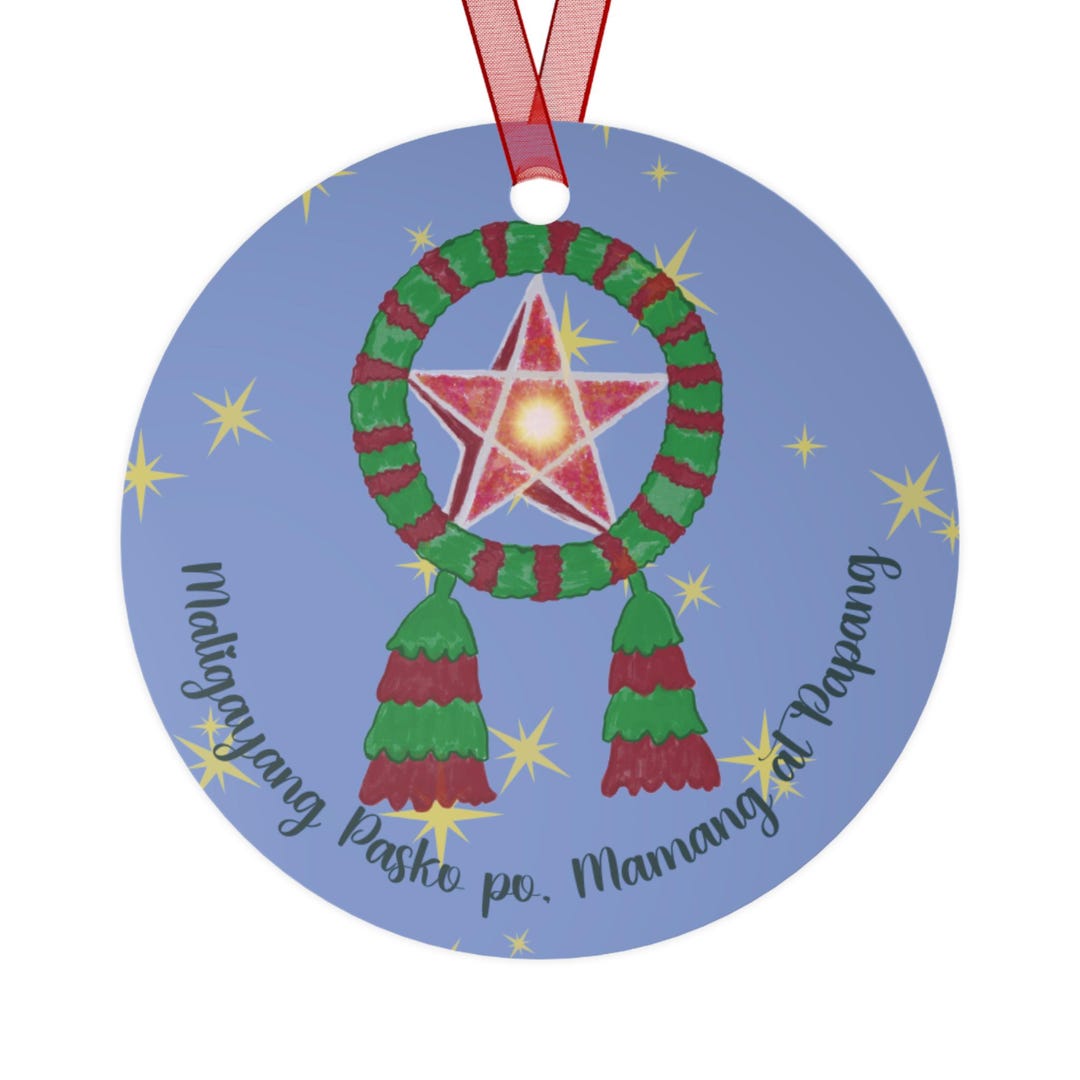 Personaliza Filipino Gift Parol Christmas Personalize Metal Ornaments ...