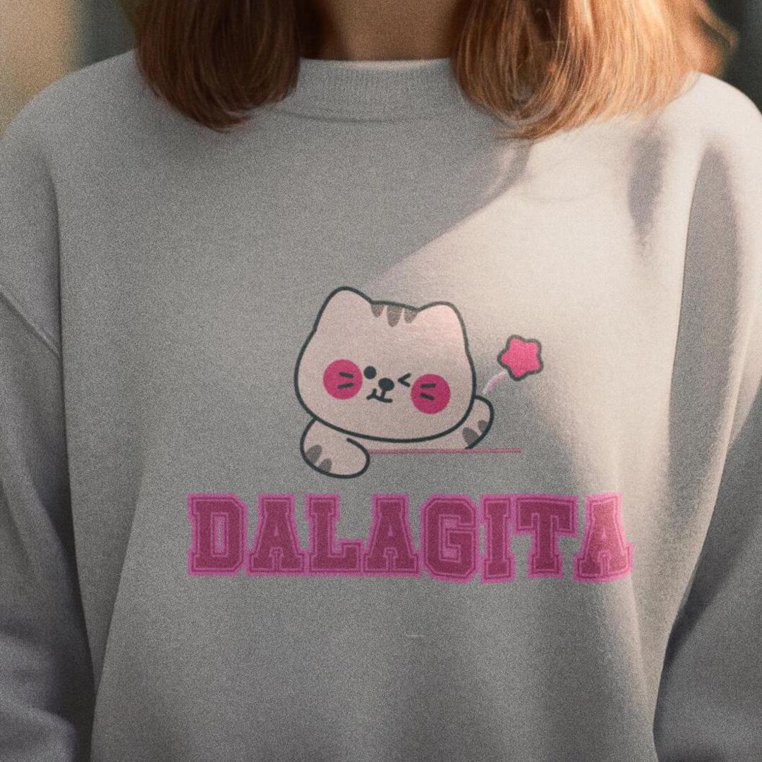 Cute Filipina Dalagita Young Lady Crewneck Sweatshirt Tagalog Bisaya ...