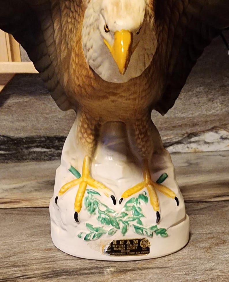 Jim Beam Collector Decanter, Bald Eagle - Etsy