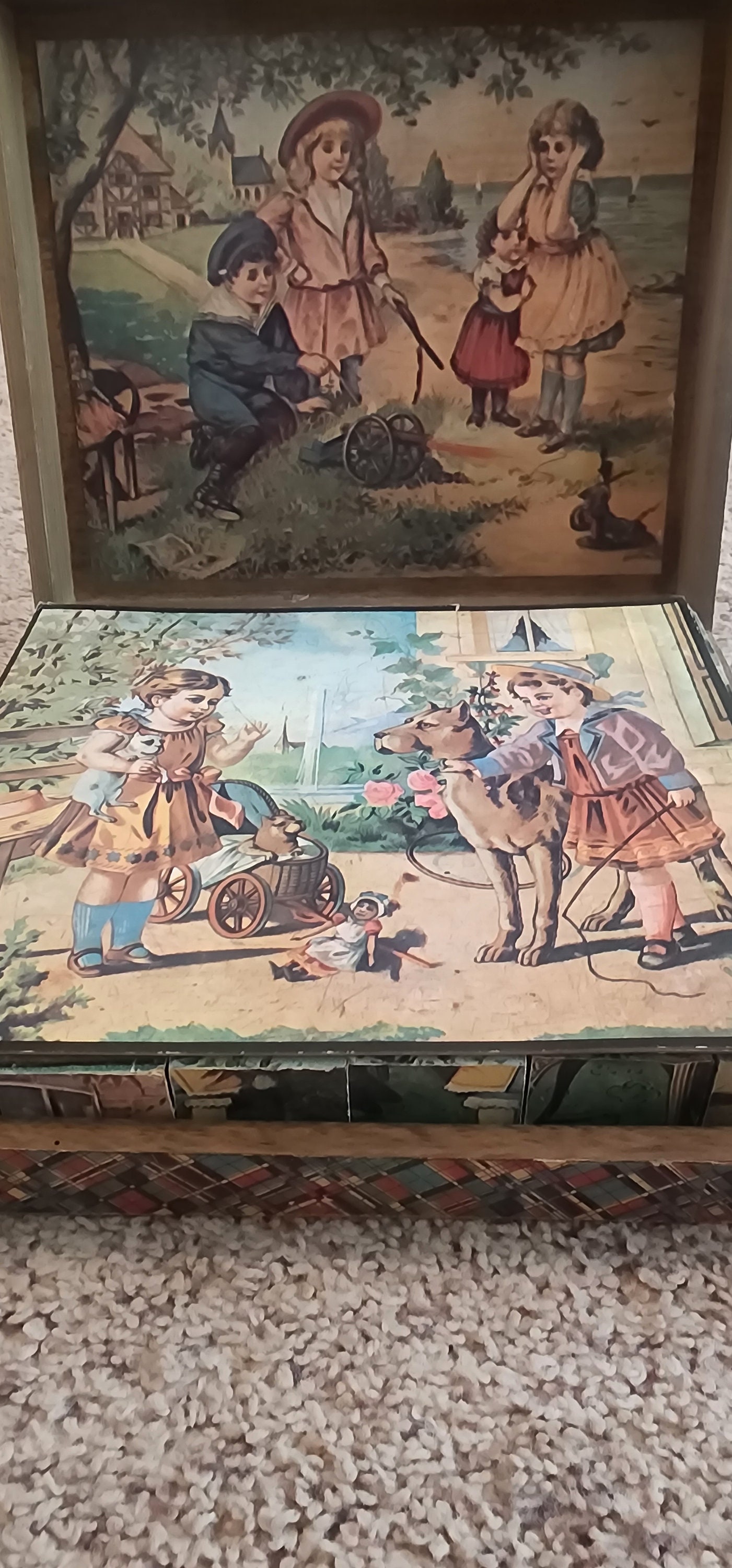 Victorian 1890s Block Puzzle Lithograph - Etsy