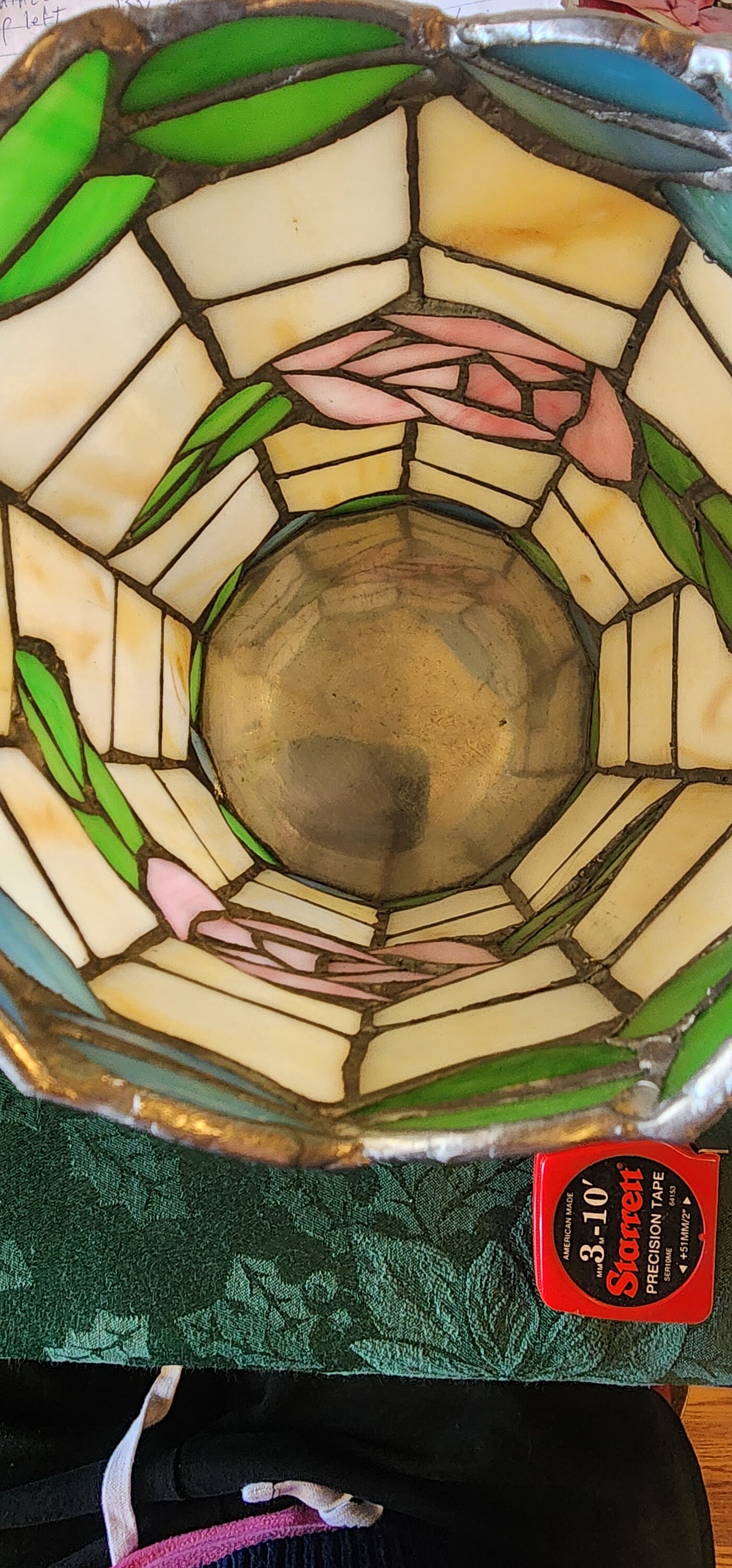 Vintage Tiffany Style Hurricane Lamp - Etsy