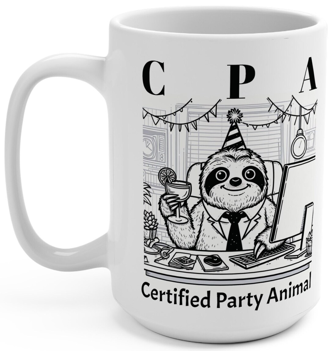 Funny Accounting Mug | Certified Party Animal | CPA | Certified Public ...