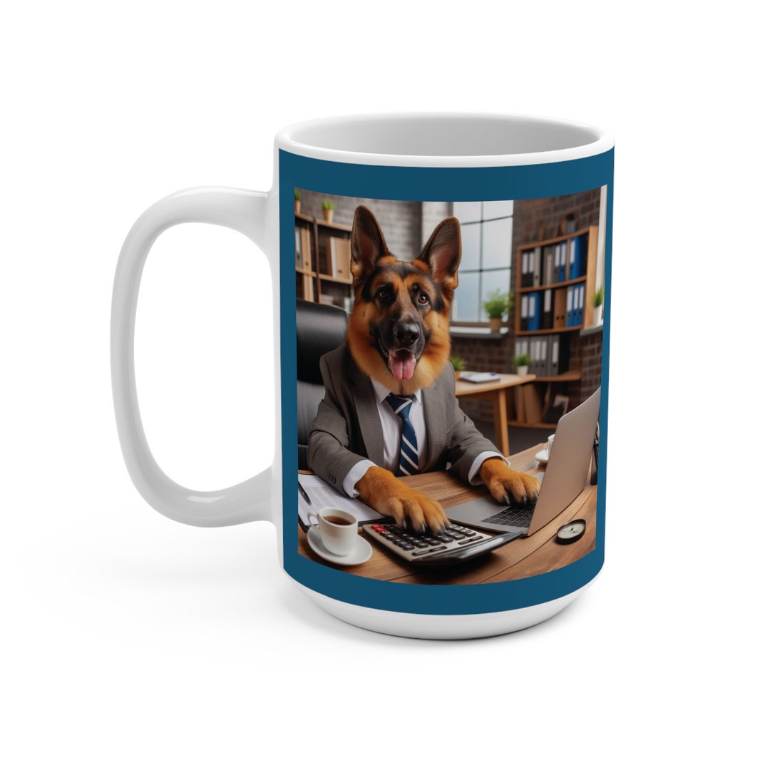 German Shepherd as (accountant) | Accounting Mug | CPA | Certified ...