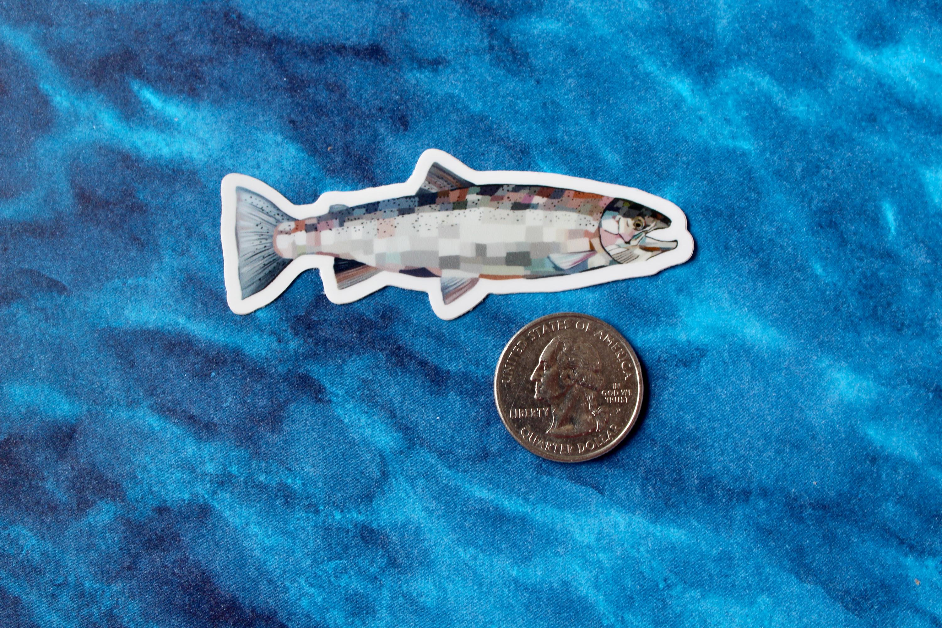 Silver Salmon 3 Inch Sticker - Etsy