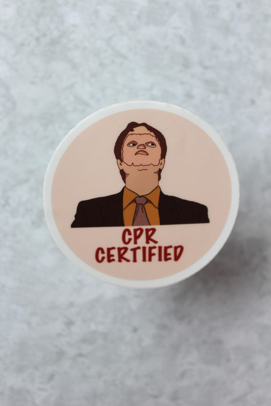 Dwight Shrute CPR 3 Inch Sticker - Etsy