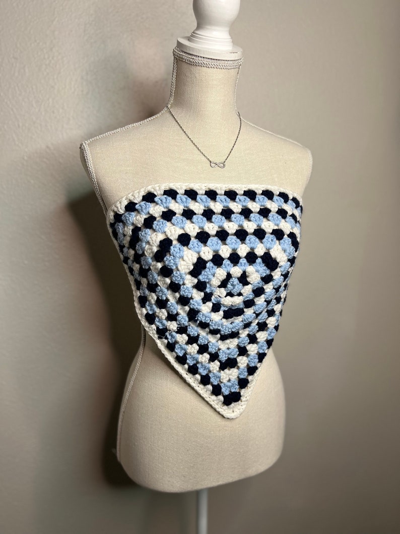 Crochet Pattern Tutorial for Triangle Bandanna Crochet Top - Etsy