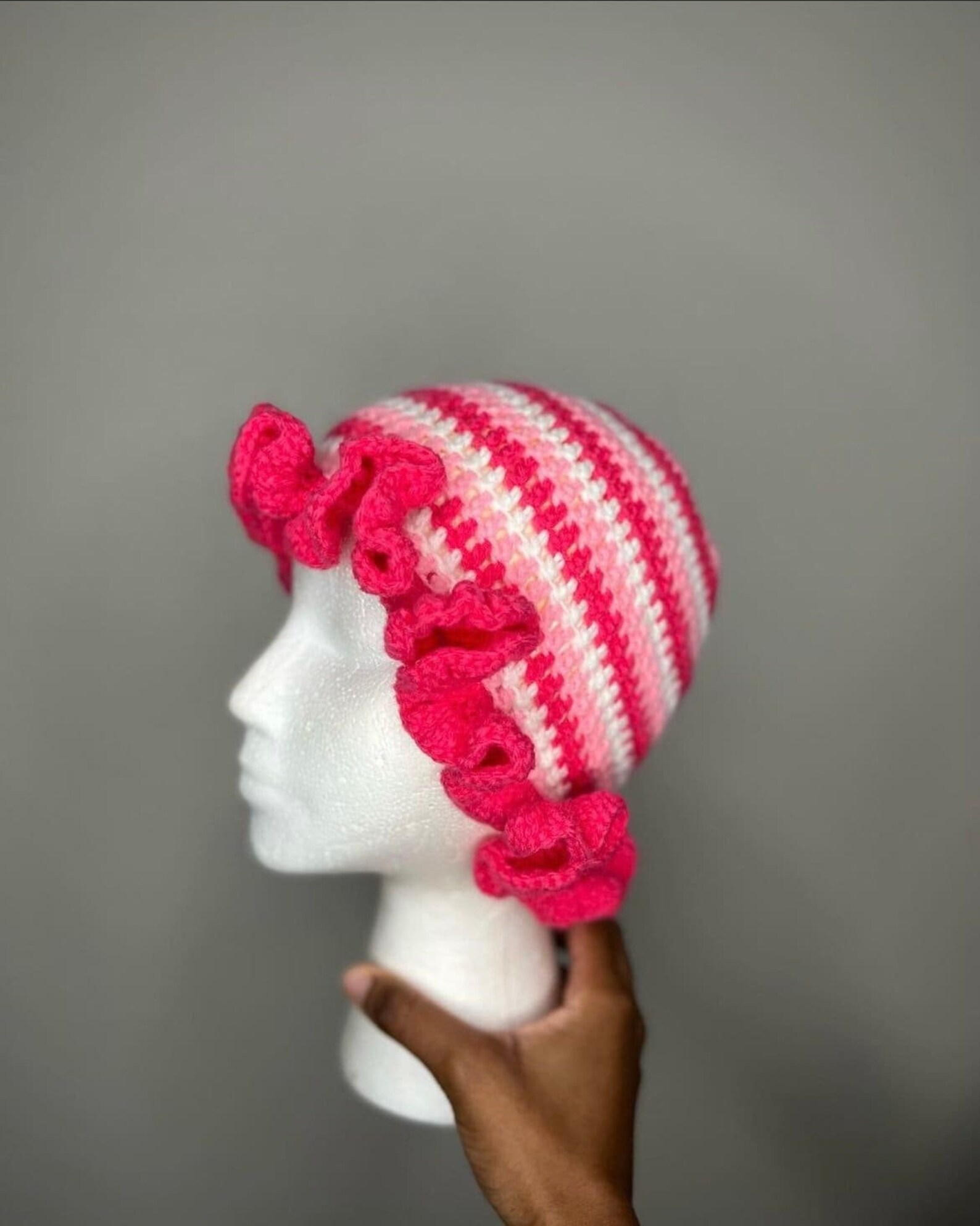 Three Color Shelly Hat - Etsy