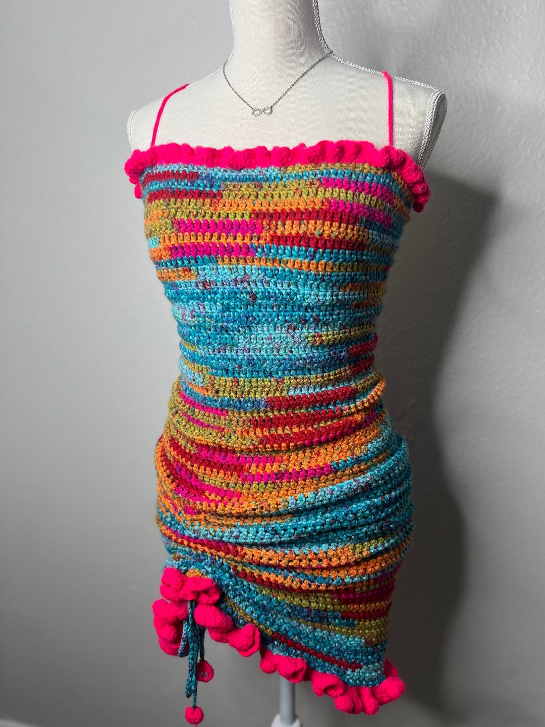 Crochet Pattern Tutorial for Shelly Dress With Criss Cross Adjustable ...
