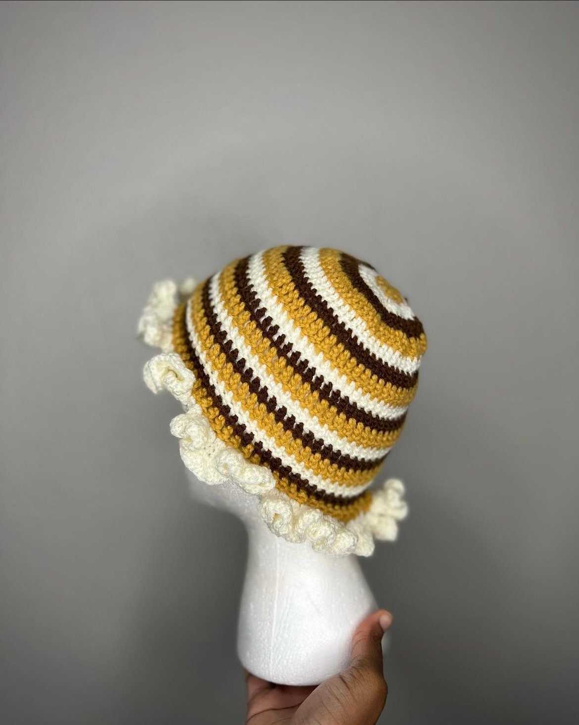 Three Color Shelly Hat - Etsy