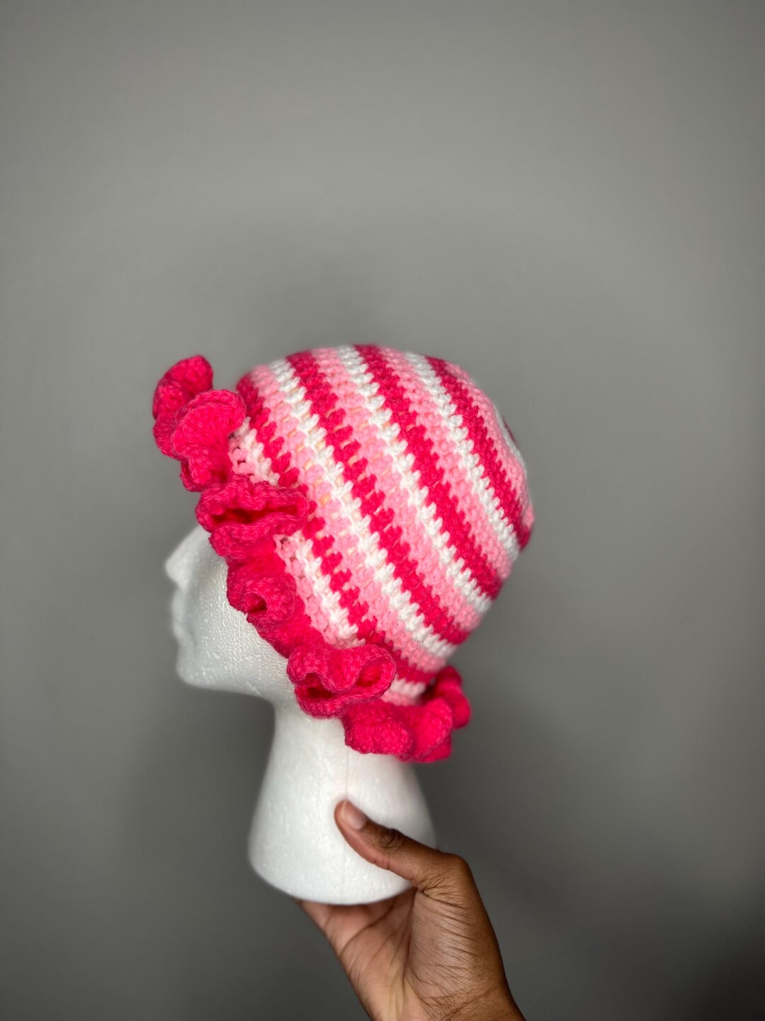 Crochet Pattern Tutorial for a Shelly/ruffle Hat - Etsy