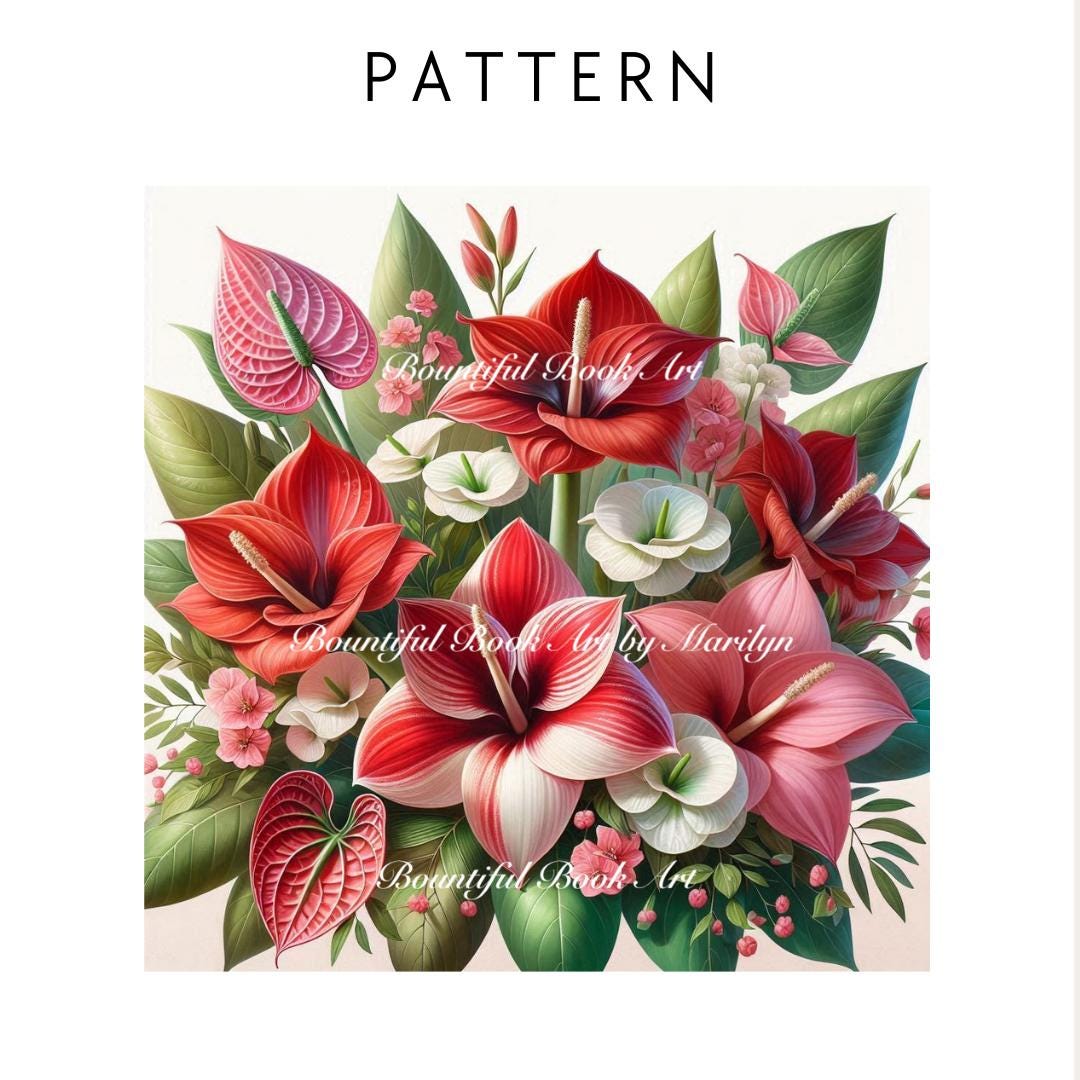 Photo Strip Book Art Pattern, AMARYLLIS, Ink Saver, Fore-edge Photo ...