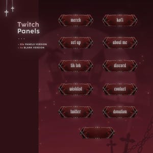 Gothic Vampire Night Vtuber Stream Package | Aesthetic Stream Package ...