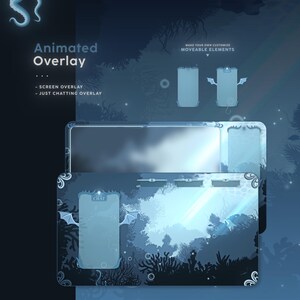 Sea Ocean Vtuber Stream Pack - Animated Deep Blue Ocean Aesthetic ...