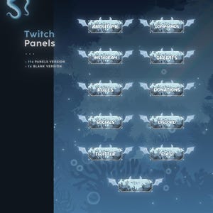 Sea Ocean Vtuber Stream Pack - Animated Deep Blue Ocean Aesthetic ...