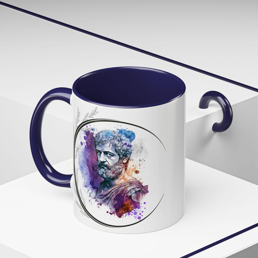Aristotle Great Mind Touch of Madness Quote Mug | Motivational ...