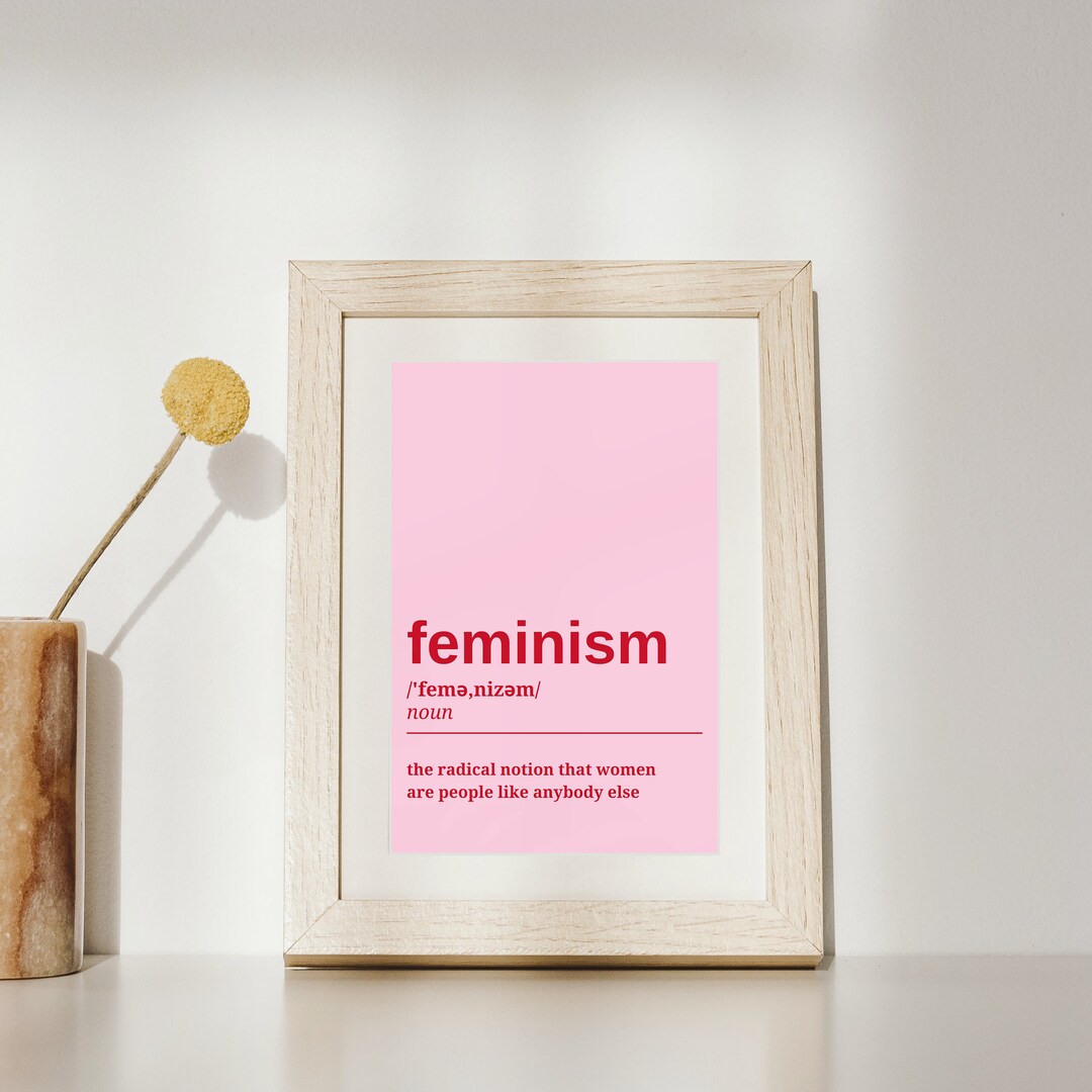 Feminism Definition Wall Art | Girl Power Printable Poster | Gift for ...