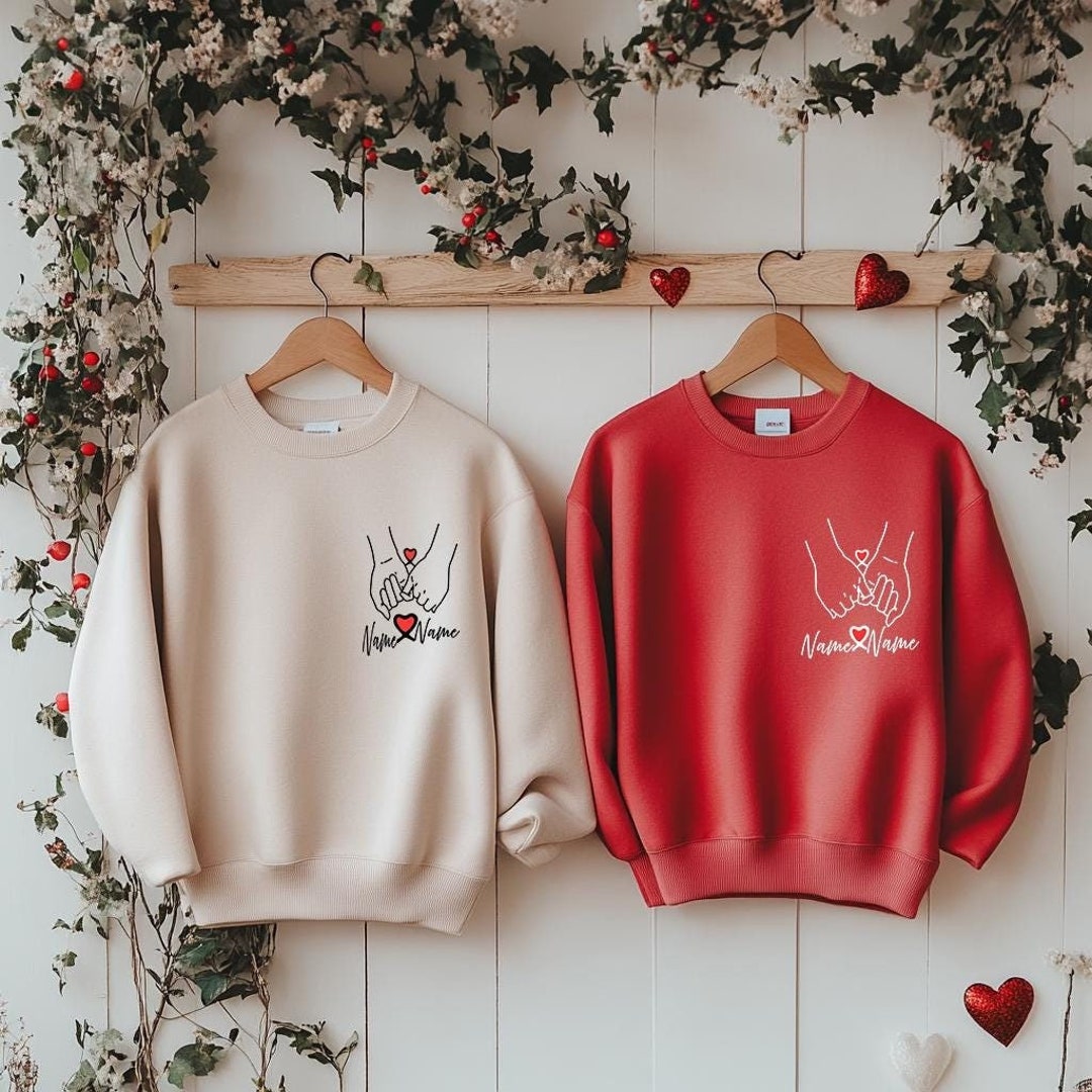 Custom Pinky Promise Sweatshirt, Matching Couple Shirt,valentines Day ...