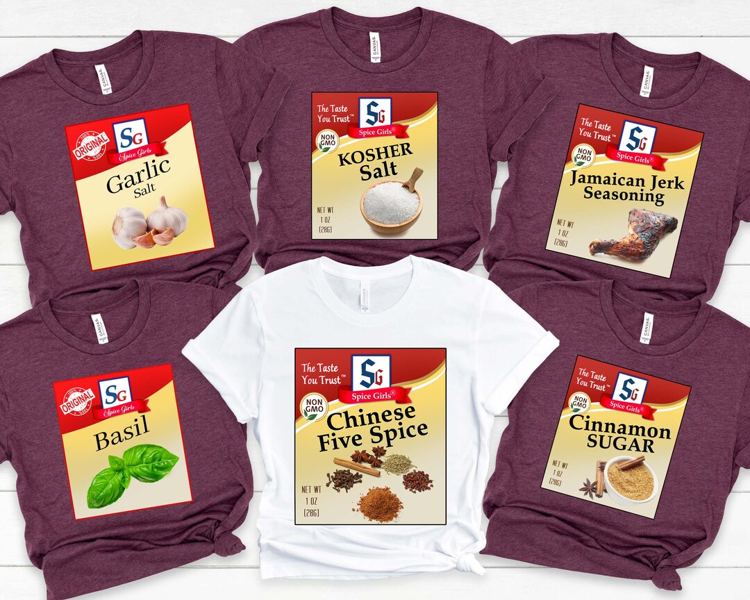 Spice Girl Shirt,condiments Matching Shirts,halloween Group Costume ...