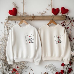 Custom Pinky Promise Sweatshirt, Matching Couple Shirt,valentines Day ...