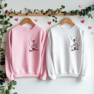 Custom Pinky Promise Sweatshirt, Matching Couple Shirt,valentines Day ...