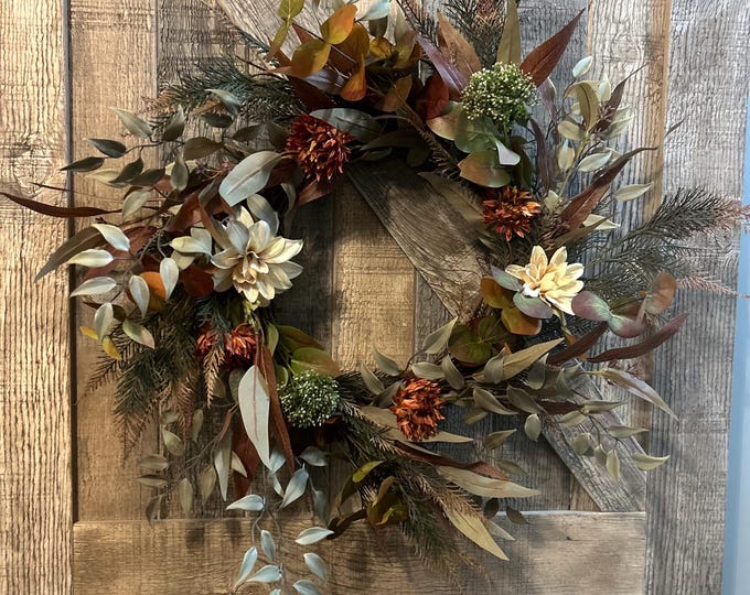 Muted Fall Wreath - Etsy