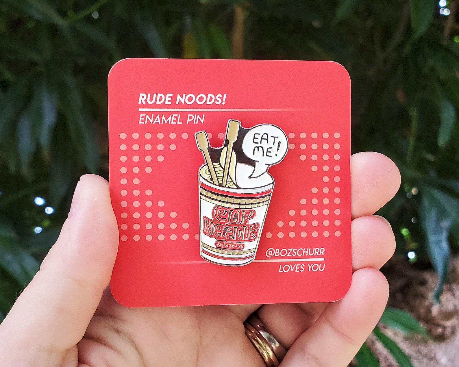 Rude Noods Pin - Etsy