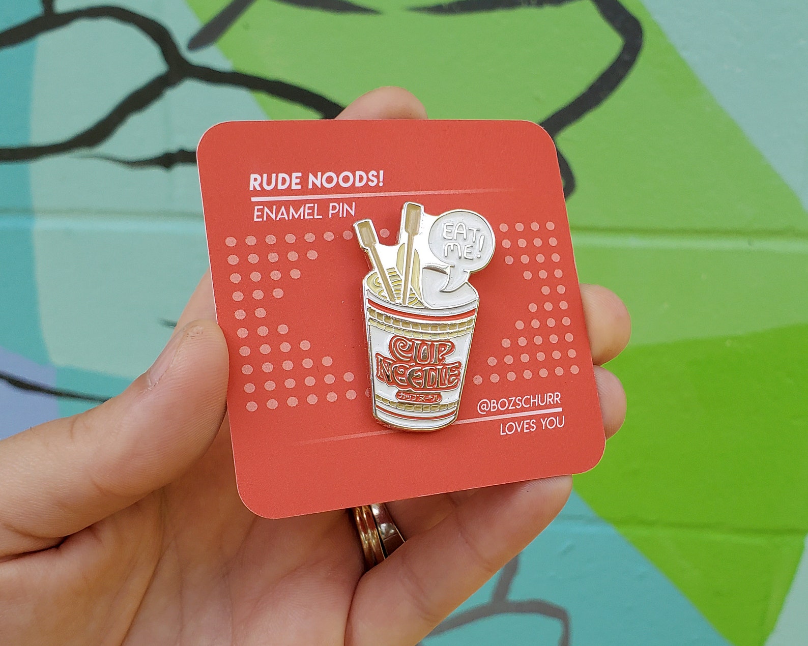 Rude Noods Pin - Etsy