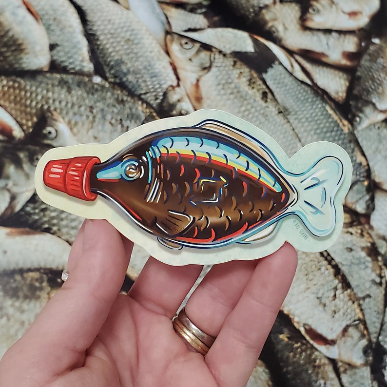 Fish-shaped Soy Sauce Sticker - Etsy