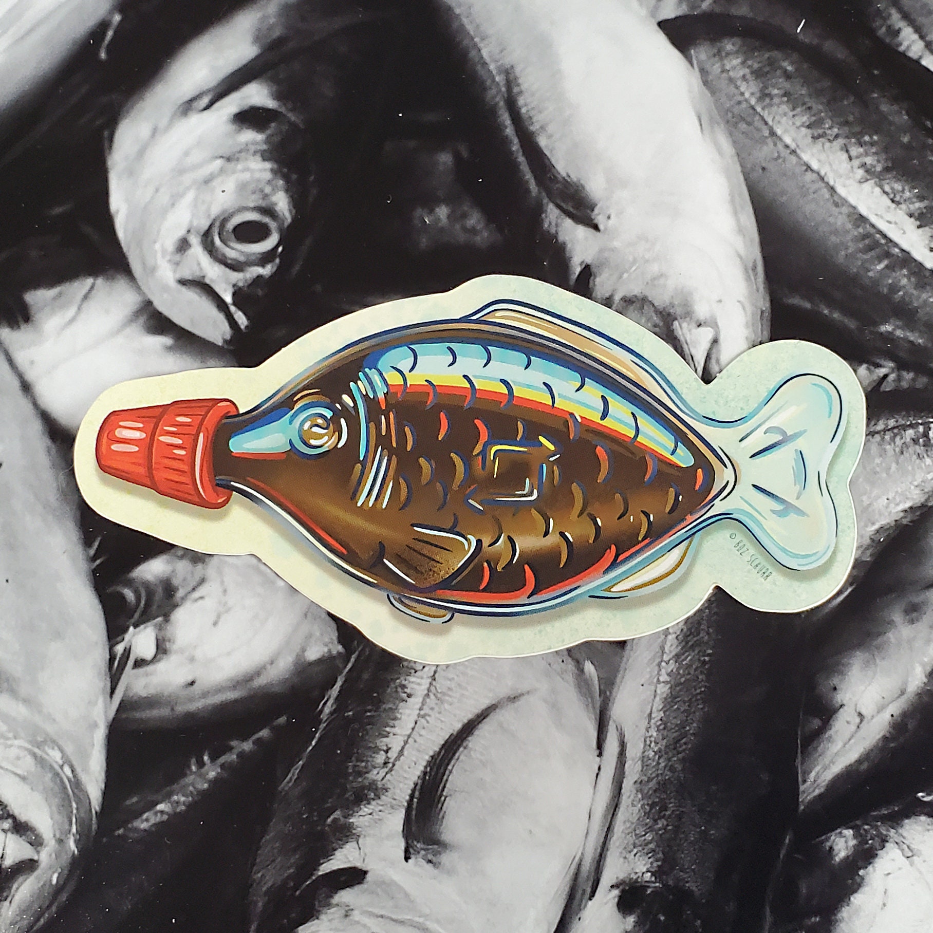 Fish-shaped Soy Sauce Sticker - Etsy