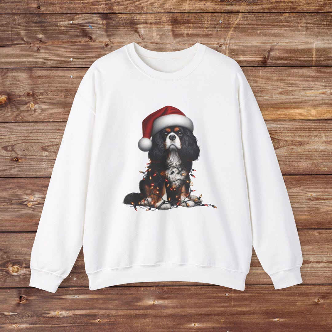 Cavalier King Charles Spaniel Christmas Sweater, Festive Dog Jumper ...