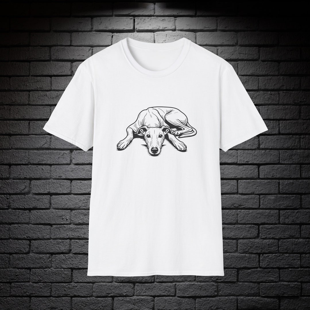 Whippet Line Drawing T-shirt, Dog Art Tee, Whippet Lover Gift, Unisex ...