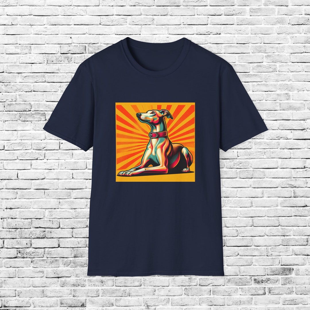 Pop Art Dog T-shirt, Vibrant Dog Lover Shirt, Unique Graphic Tee ...