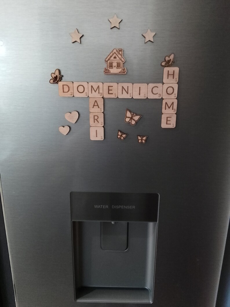 Scrabble Fridge Magnet Wooden Letter Tiles Scrabble Embellishments ...