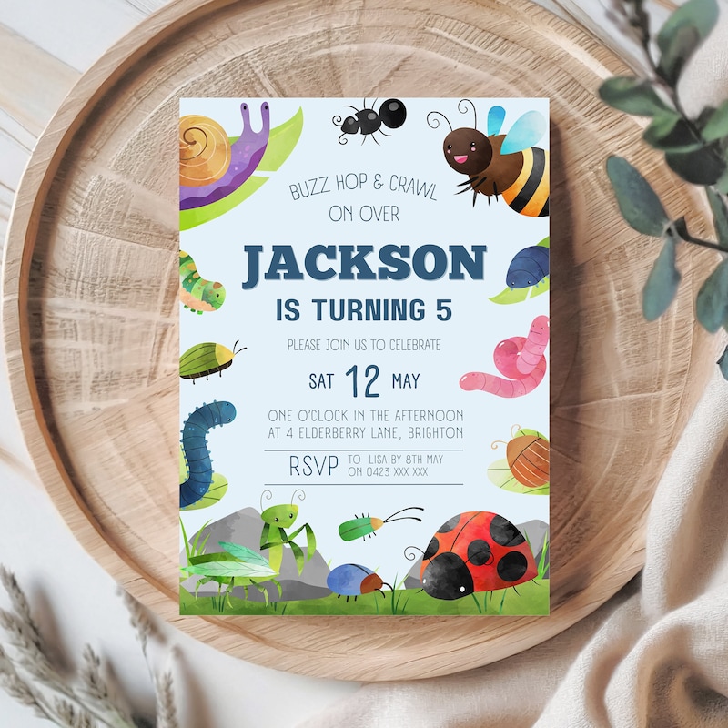 Bug Birthday Party - Etsy