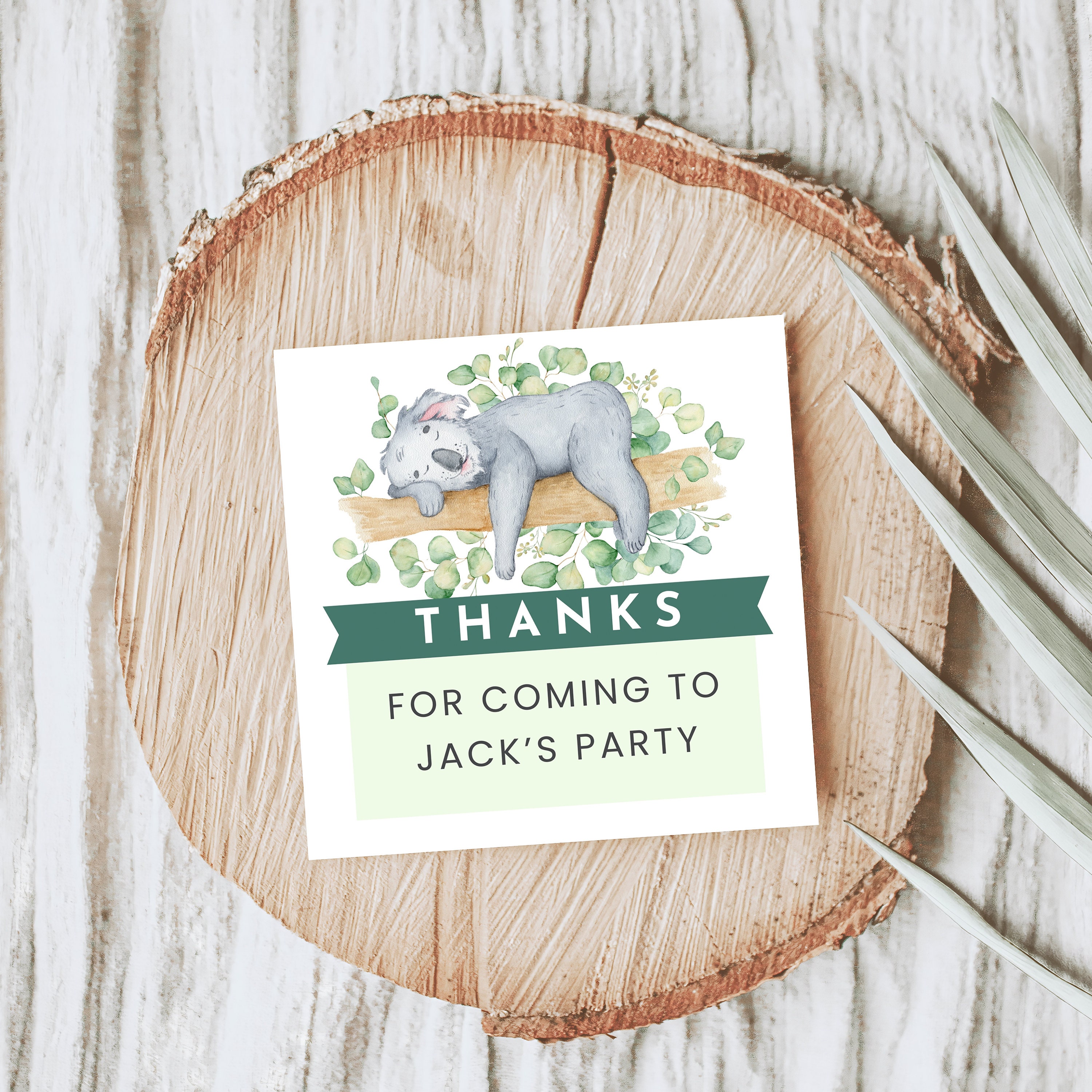 Thank You Tags | Koala Thank You Card | Koala Birthday | Baby Koala ...