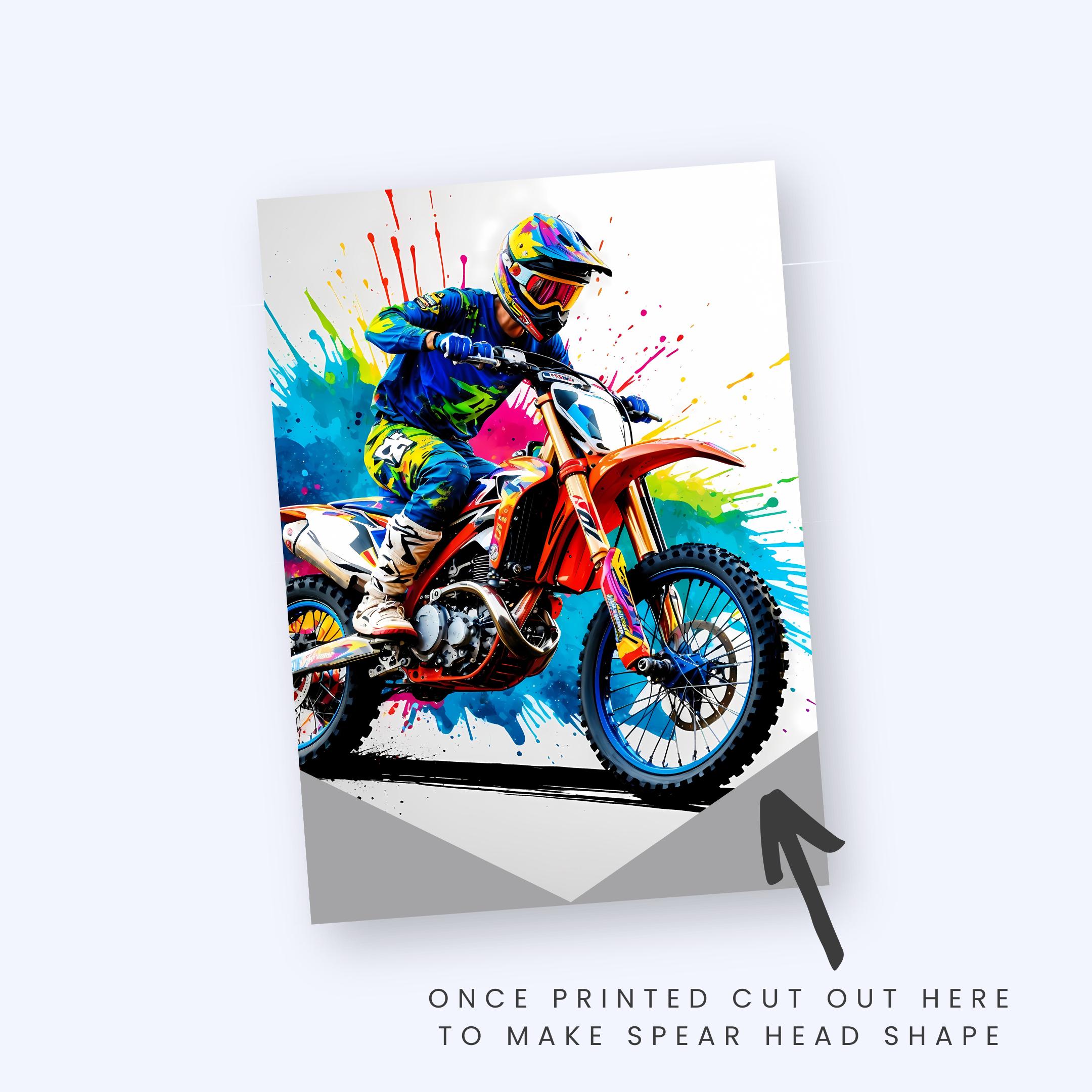 Motocross Birthday Banner | Dirt Bike Party Decor | Editable Template ...