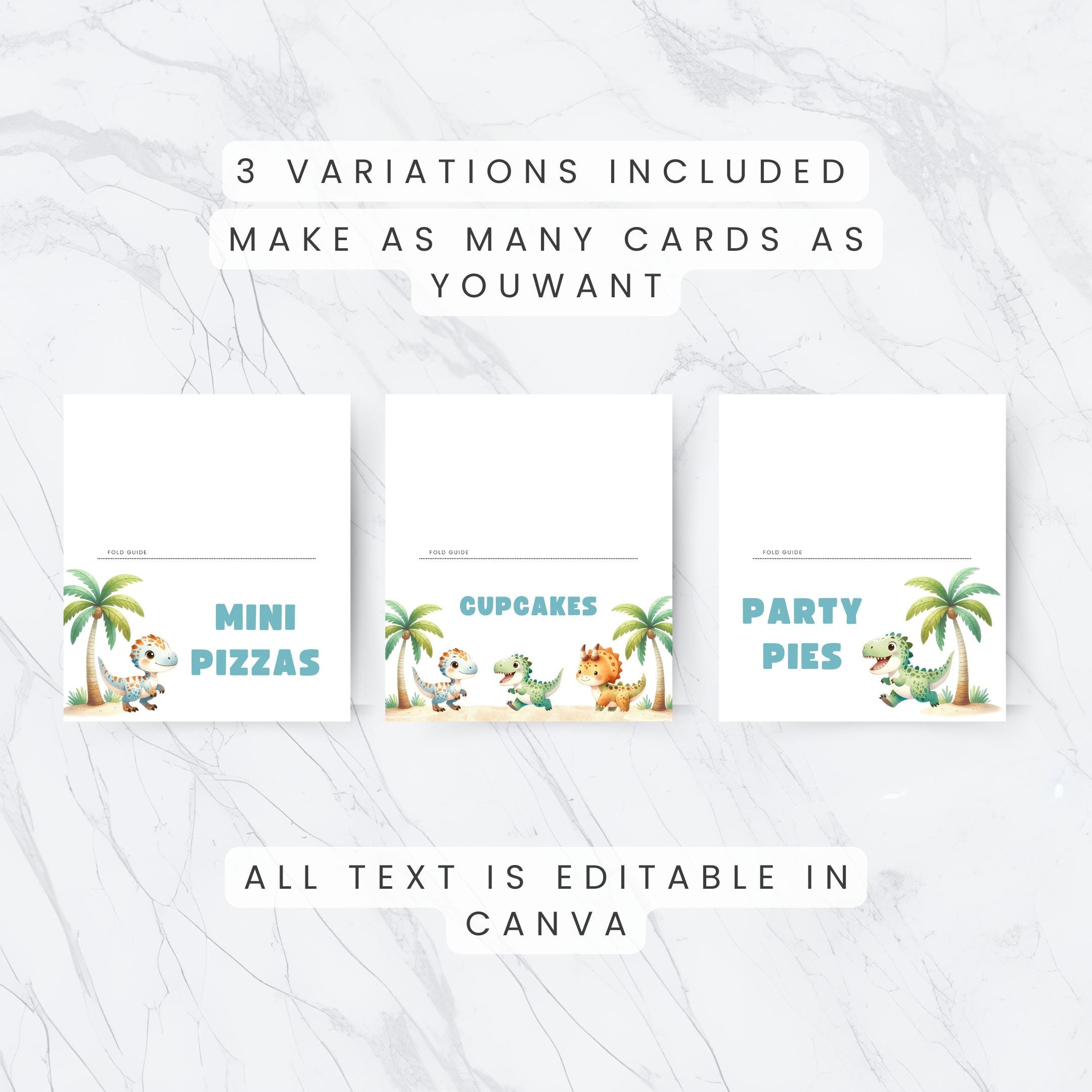 Dinosaur Theme Food Labels | T-rex Dinosaur Birthday Party Decor ...