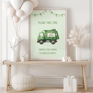 Garbage Truck Party Custom Signs 18x24” | Garbage Truck Welcome Sign ...