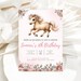 Pony Birthday Party Invite Printable Download Horse Birthday Invitation ...