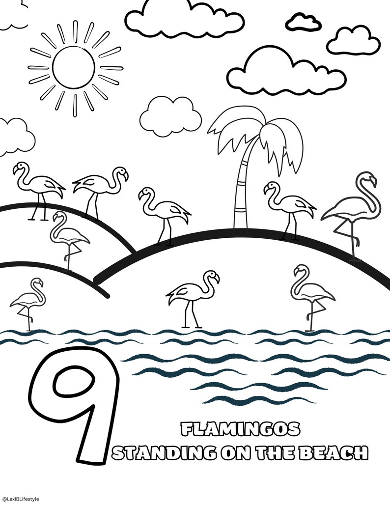Summer Ocean & Beach Life Coloring Pages Printable Digital PDF File ...