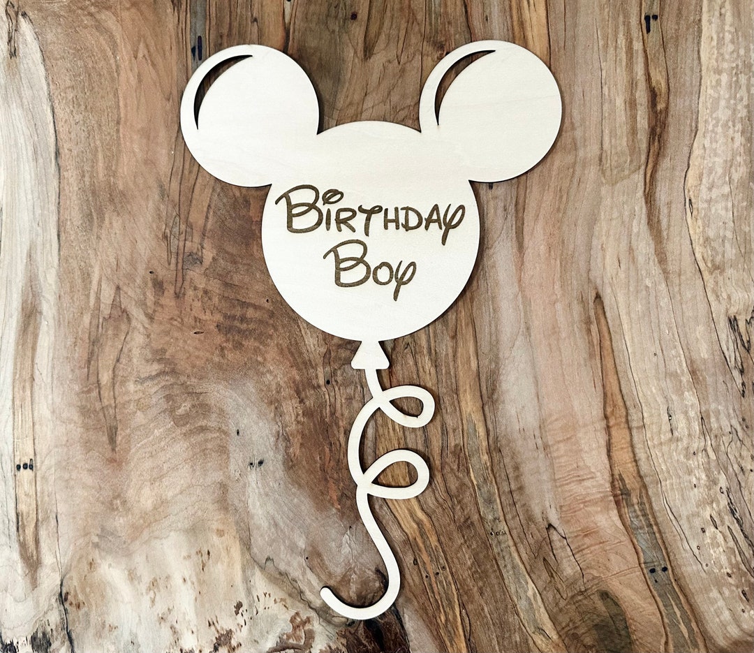 Mickey Mouse Birthday Sign Disney Photo Sign Personalized Birthday Sign ...