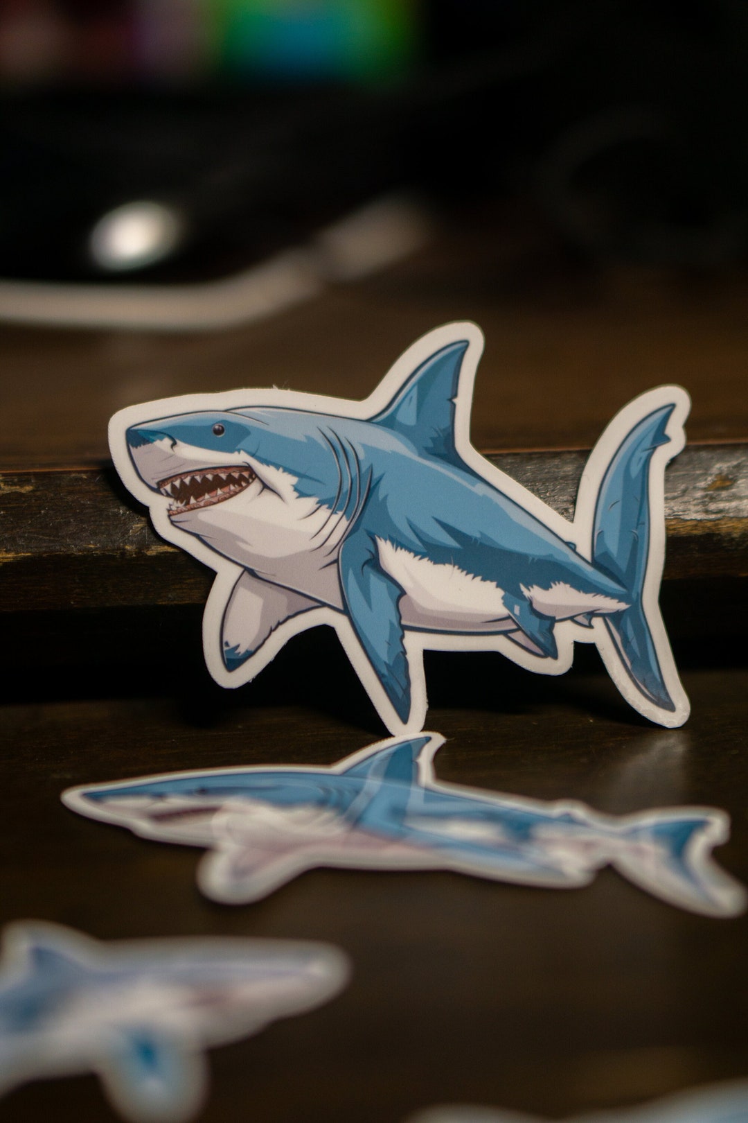 Cute Shark Sticker Vinyl Sticker - Etsy