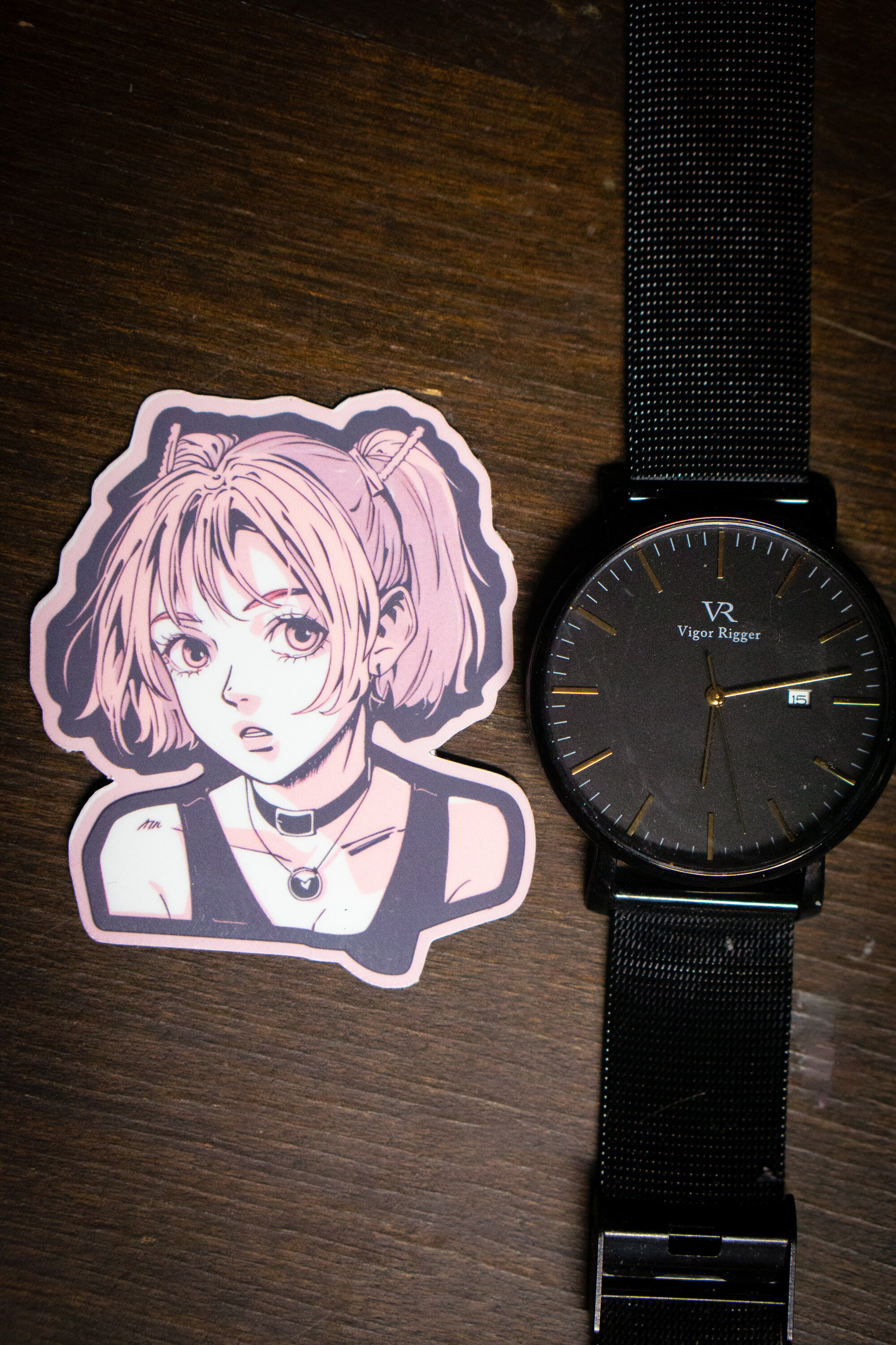 Pink Indie Anime Girl Sticker, Vinyl - Etsy