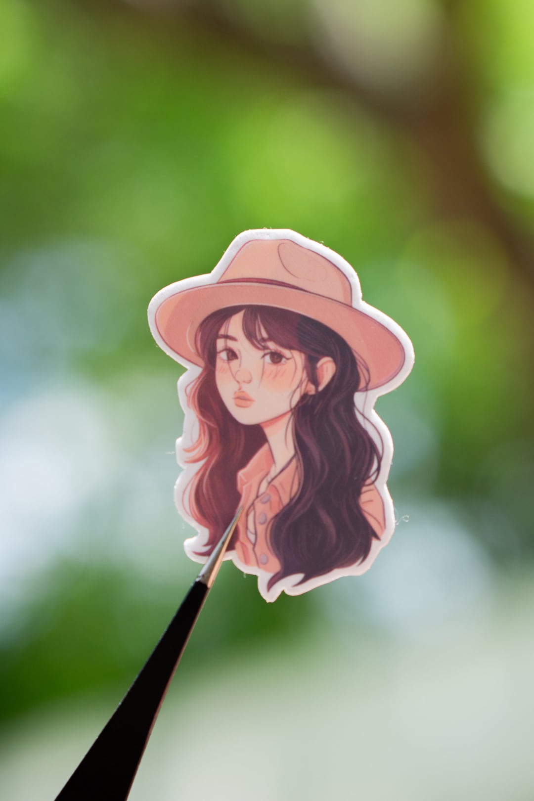 Cute Anime Style Pink Girl Sticker Pack, Vinyl - Etsy